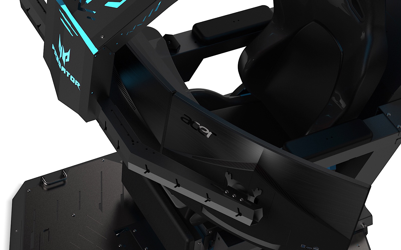 Acer takes on immersive gaming with three-screen chair – Pickr