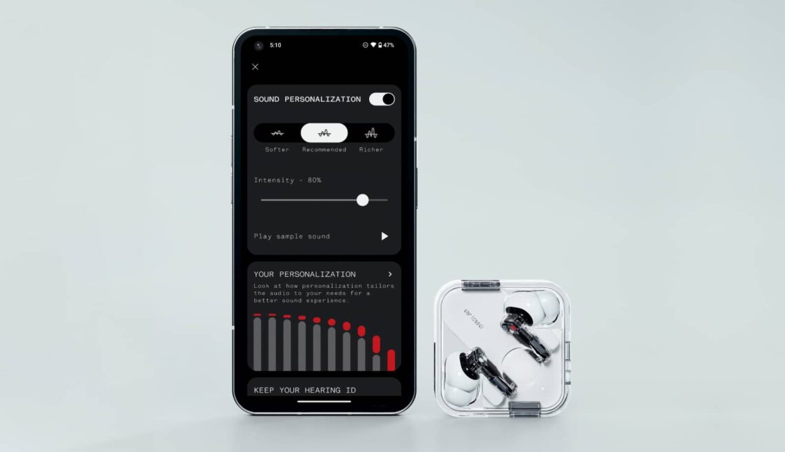 Nothing set to improve something in see-through Ear 2 – Pickr